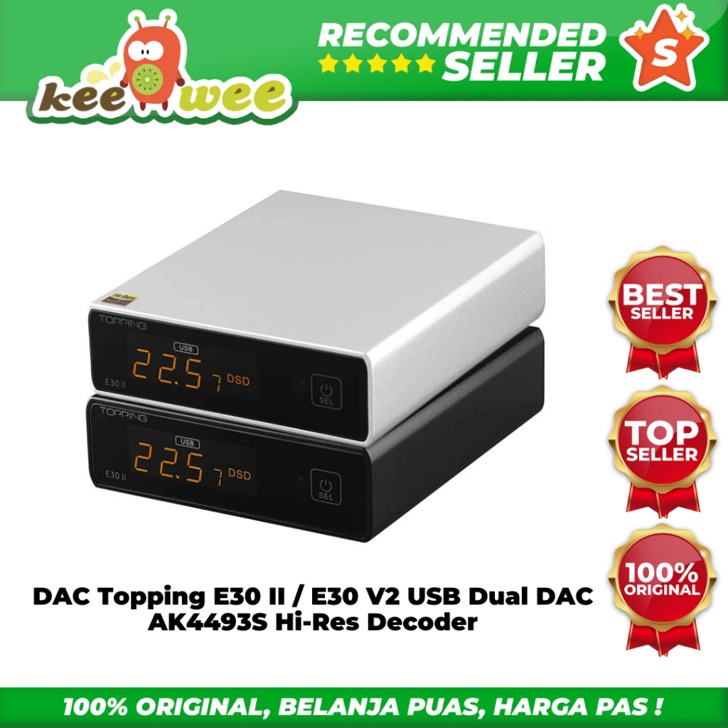 Jual DAC Topping E30 II / E30 V2 USB Dual DAC AK4493S Hi-Res Decoder | Shopee Indonesia
