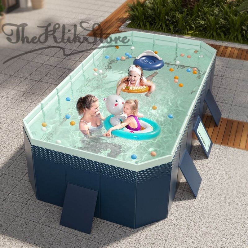 Jual Big Foldable Swimming Pool Kolam Renang Lipat Besar PVC Tanpa Tiup ...