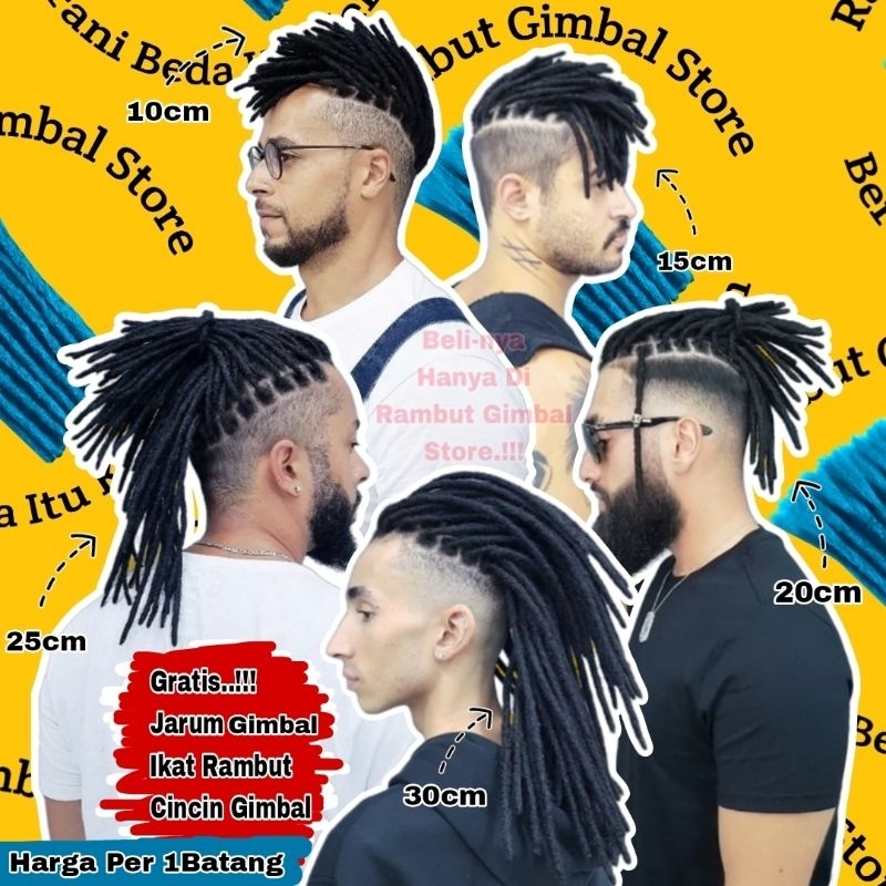 Jual RAMBUT GIMBAL Sintetis Warna / Dreadlock / Dread Lock / Dreadlocks ...