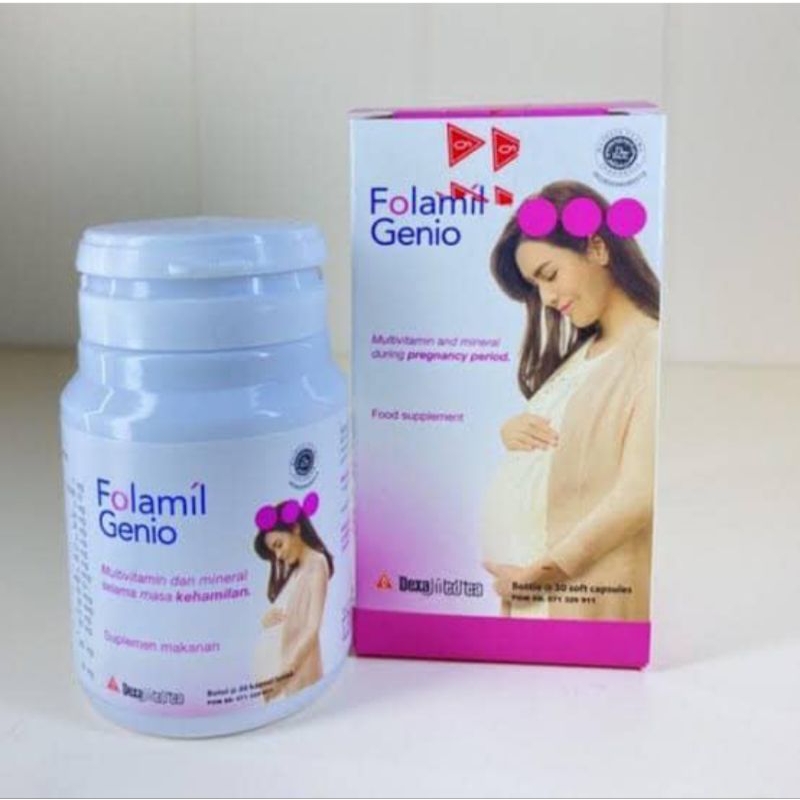 Jual FOLAMIL GENIO Botol Isi 30 Kapsul | Shopee Indonesia