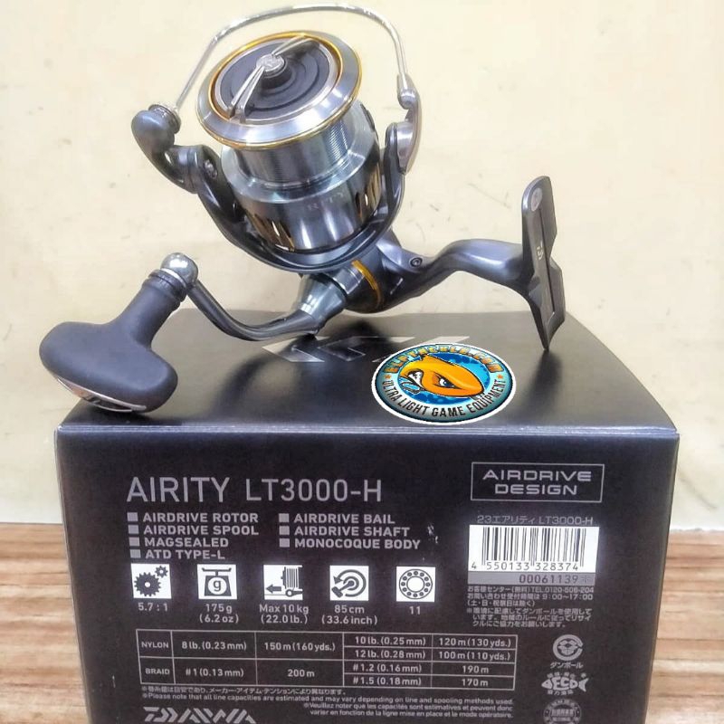 Jual Reel Daiwa Airity LT 3000-H Model 2023 Japan | Shopee Indonesia