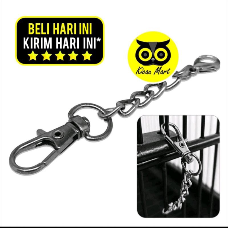 Jual rantai kunci pintu dobel cantolan gembok sangkar kuncian kandang ...