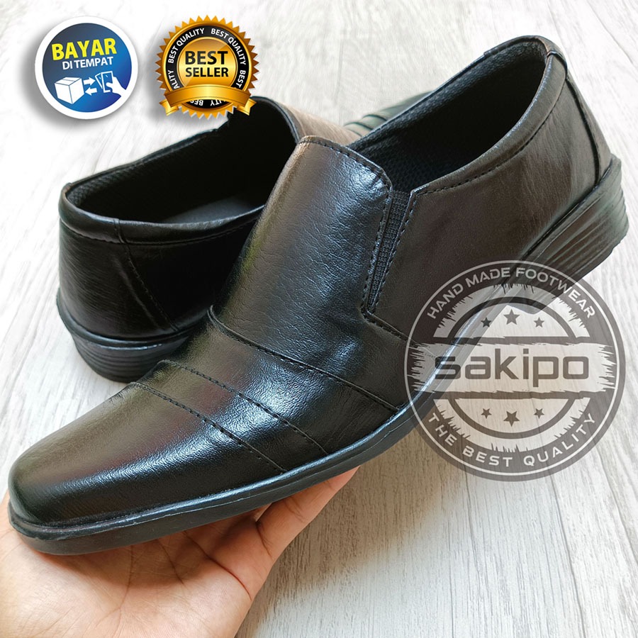 Jual Sepatu Pantopel Pria Sepatu Kerja Pria Sepatu Kantoran Pria Sepatu Pantofel Sekolah Hitam ...