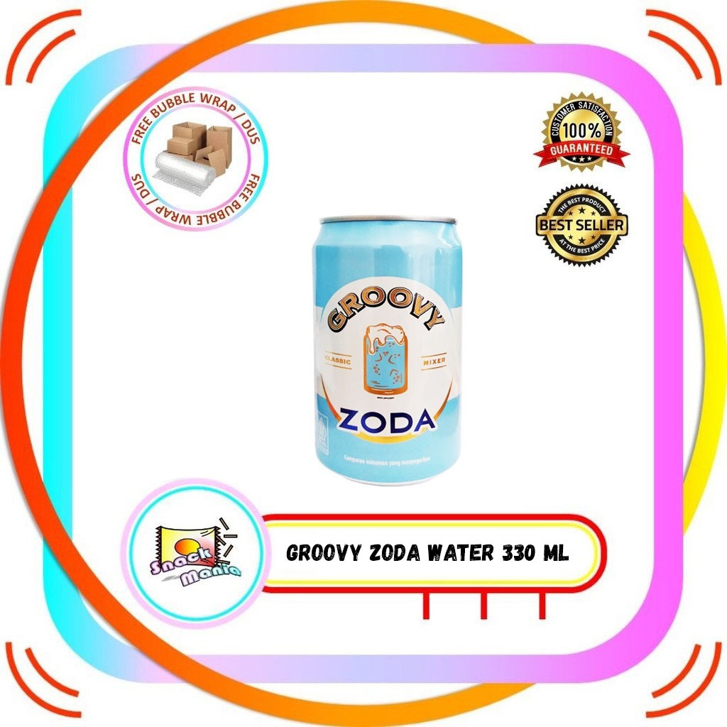 Jual Groovy Zoda Classic Can ~ 330 ml Soda Water Kaleng | Shopee Indonesia