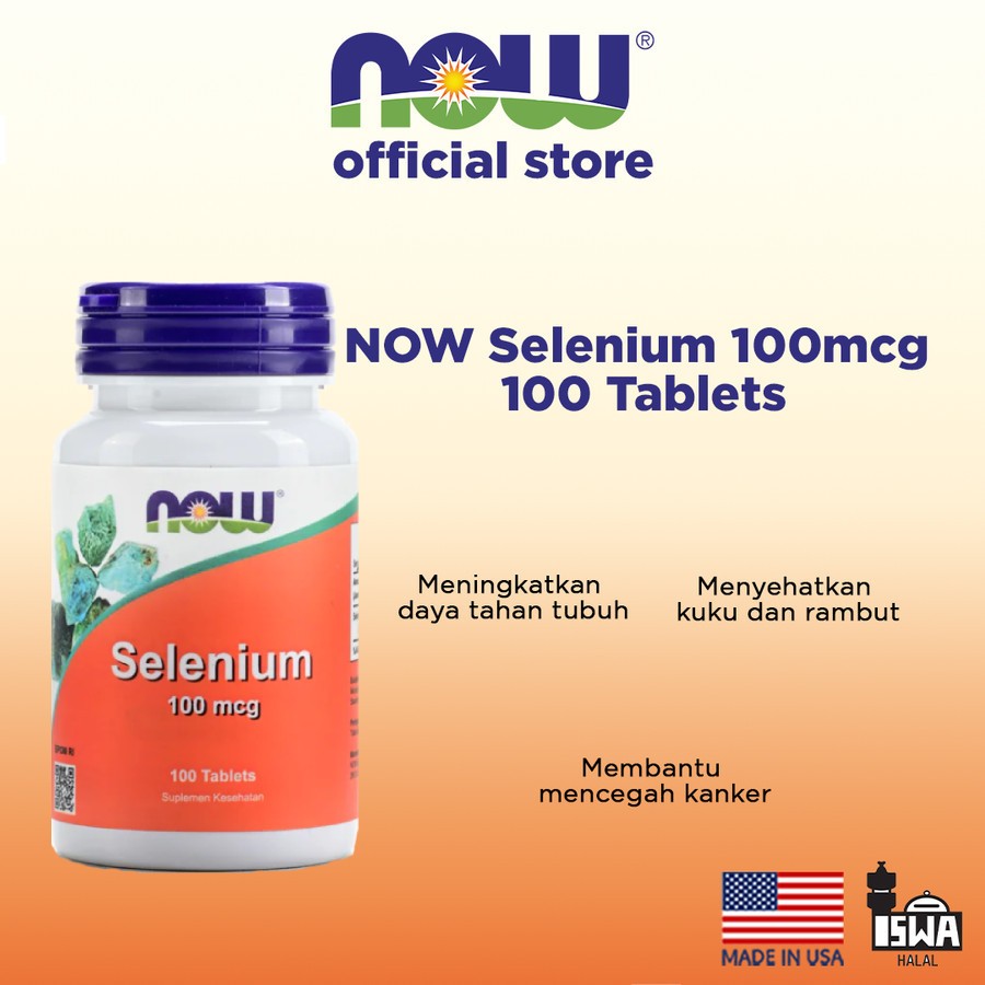Jual NOW Selenium 100 mcg - 100 Tablets | Shopee Indonesia