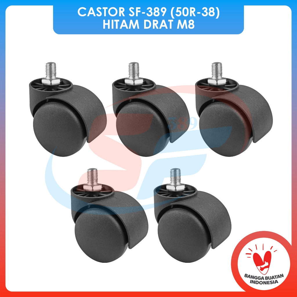 Jual Roda Kursi Kantor Kursi Gaming Roda Tancap Warna Warni Castor ...