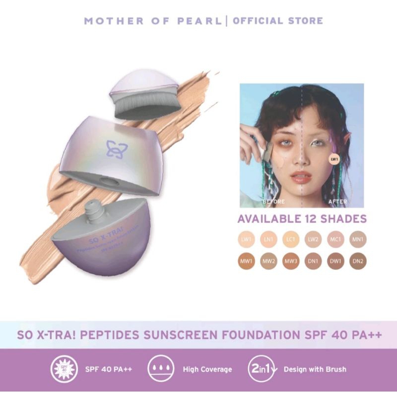 Jual Mother of Pearl shade MW3 Sunscreen Foundation (preloved) | Shopee ...