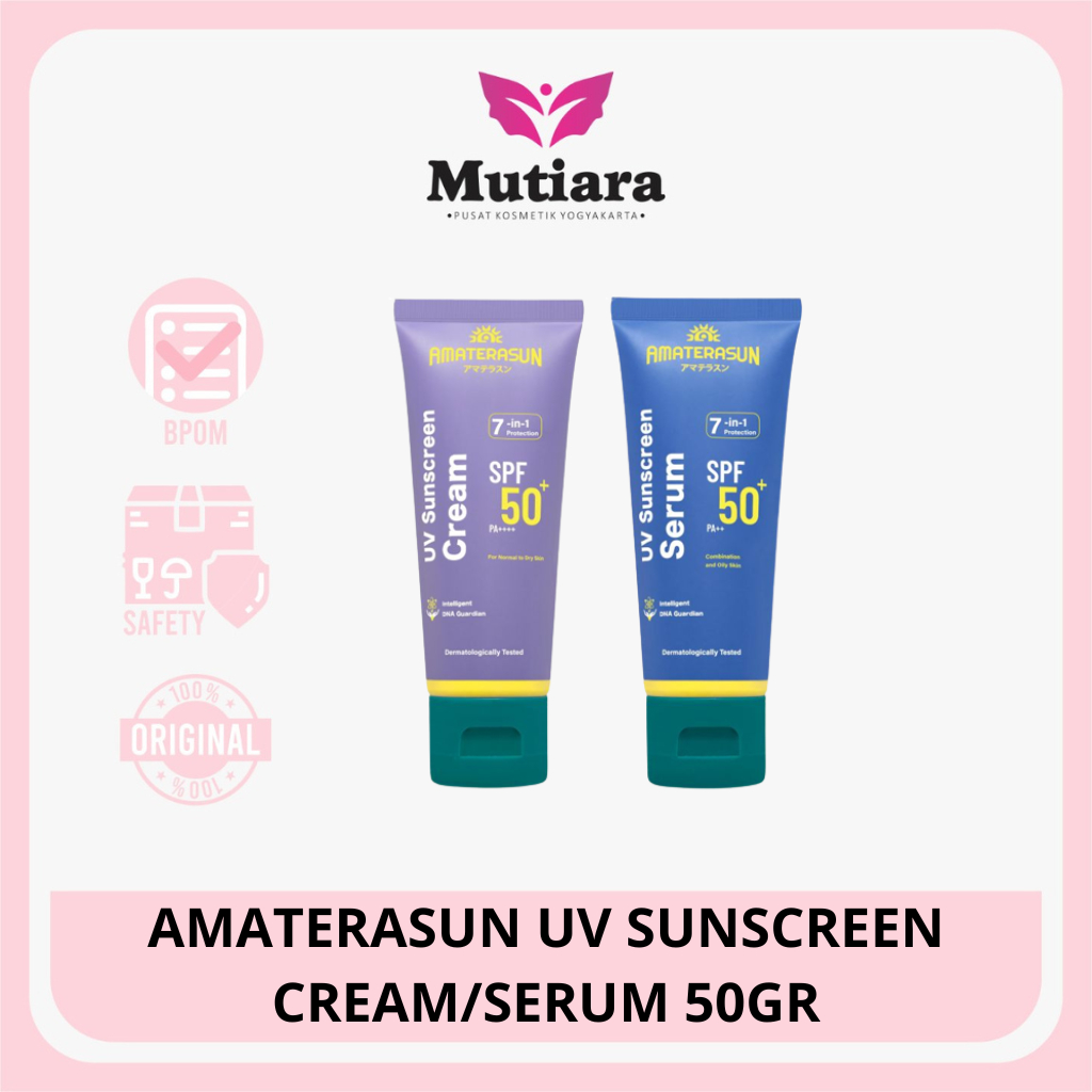 Jual AMATERASUN UV SUNSCREEN CREAM/SERUM 50GR | Shopee Indonesia