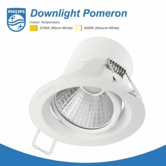Jual PHILIPS Recessed Spot LED Pomeron 5W Downlight Spot Adjustable ...