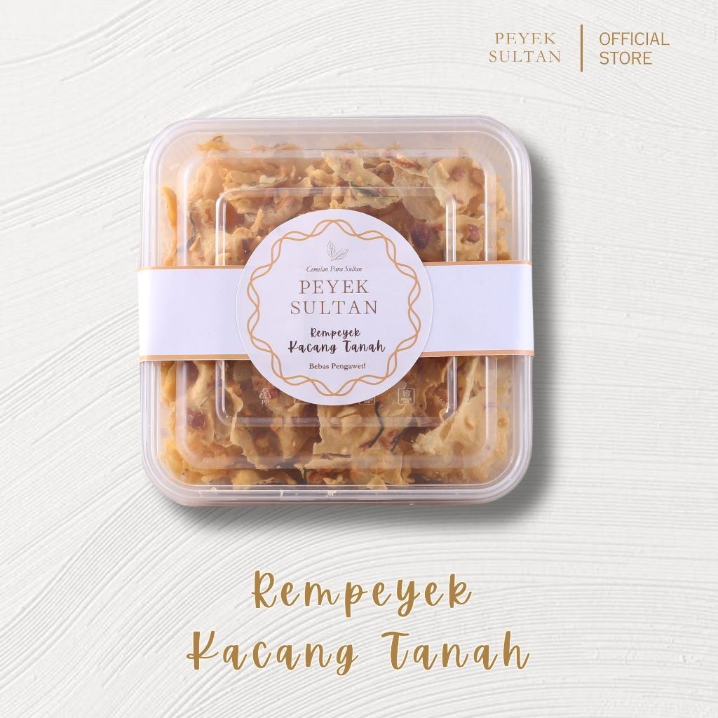 Jual PEYEK SULTAN - Rempeyek Kacang Tanah (Box - Large) | Shopee Indonesia