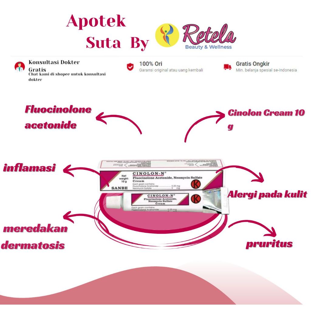 Jual Cinolon Cream 10 g | Shopee Indonesia