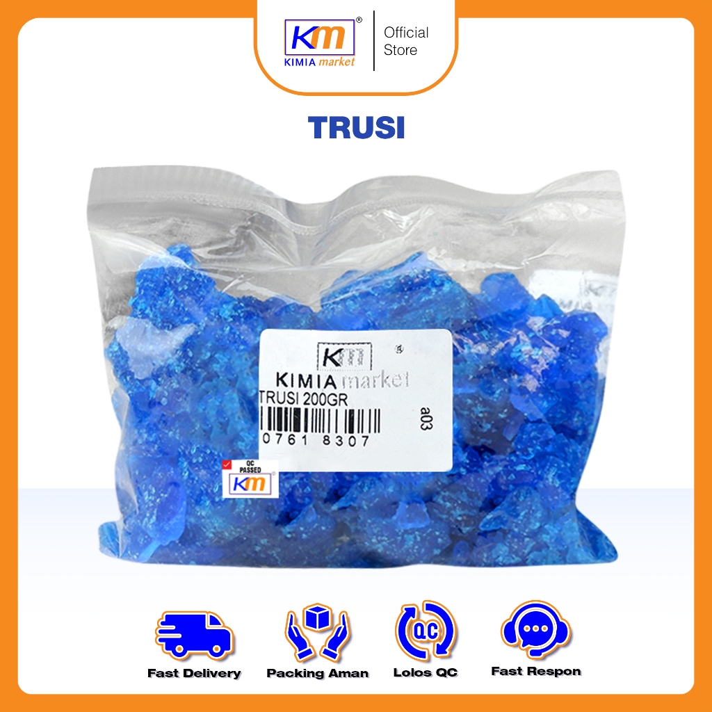 Jual Trusi 200gr/ Cooper Sulfat / Penjernih Air Biru 200gr / Terusi ...