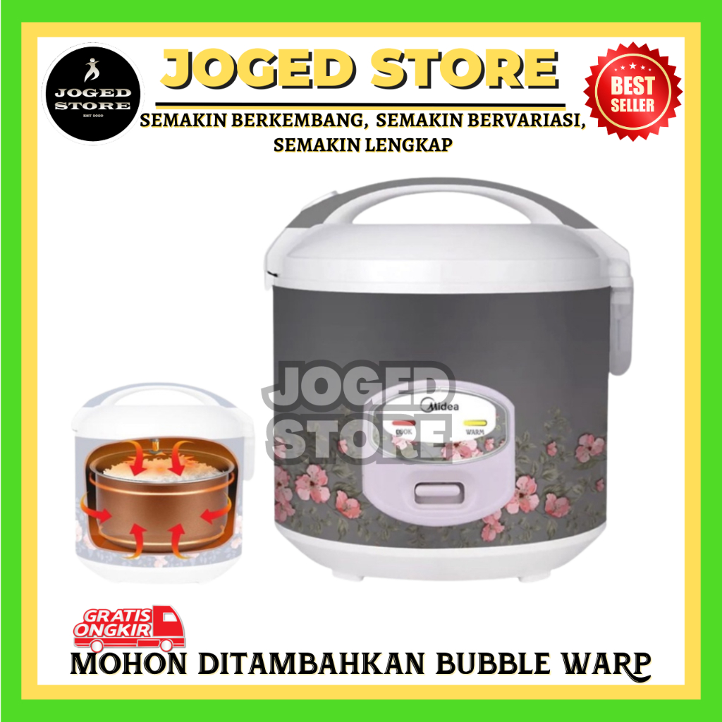 Jual Midea Rice Cooker 1.8L MRMB-5101S | Rice Cooker Midea | Penanak ...