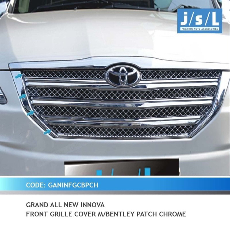 Jual GRAND NEW INNOVA 2014 2015 GRILL DEPAN CHROME KROM SILVER FRONT ...