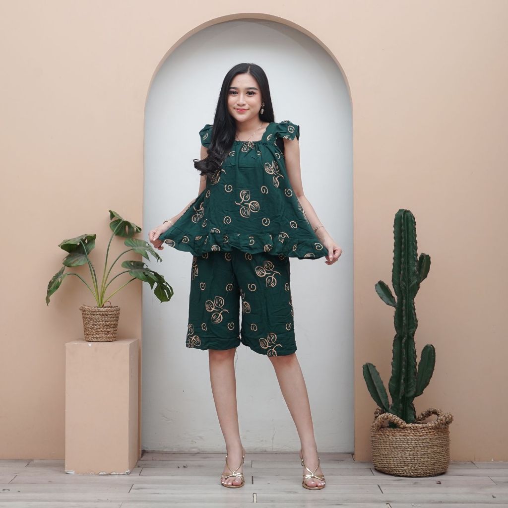 Jual Setelan One set Daster Yukensi Tanpa Lengan Ld 130 Jumbo Bahan Katun Rayon Premium Kekinian ...