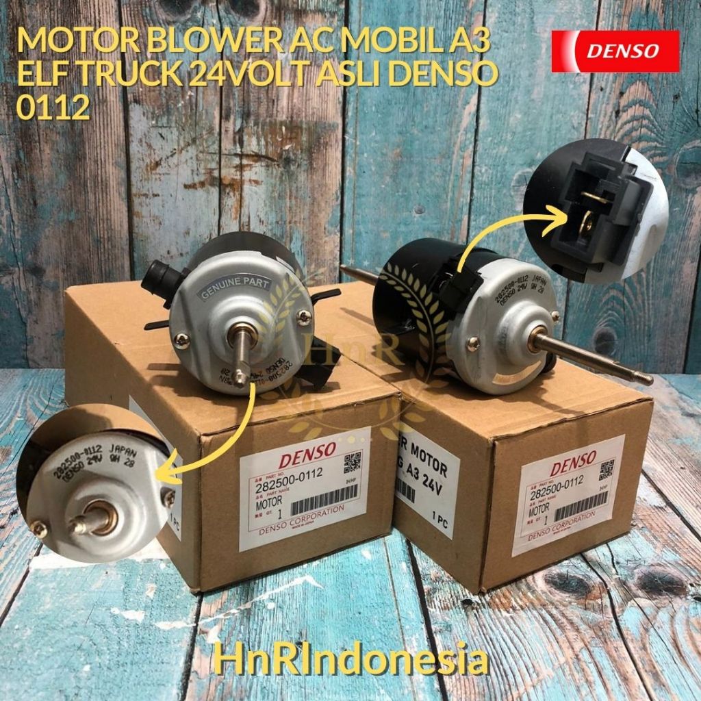 Jual Motor Blower AC Mobil A3 Elf Truck 24 VOLT 24V ASLI DENSO 0112 ...