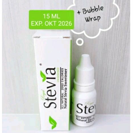 Jual GROSIR !!! 15 ML ORIGINAL ROYAL STEVIA CAIR PEMANIS ALAMI 0 KALORI ...