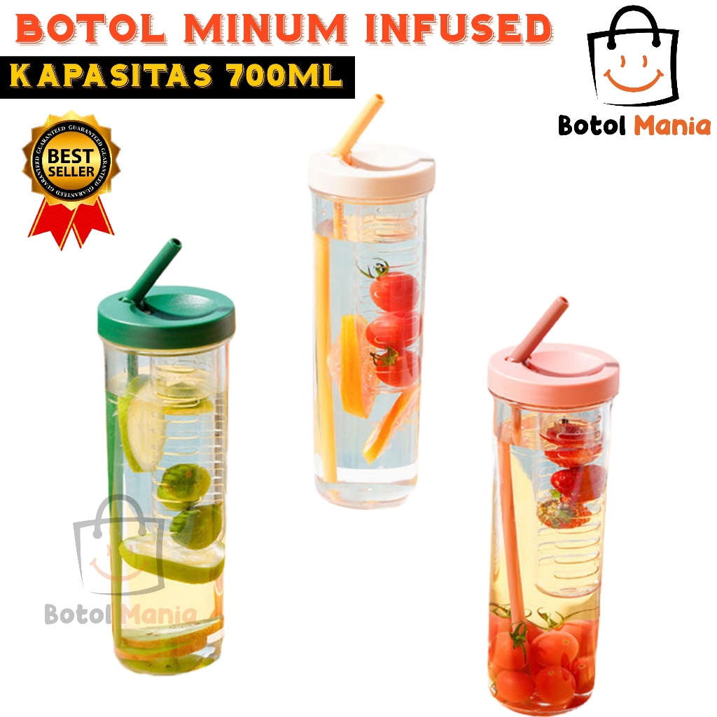 Jual BM - BT18 BOTOL MINUM INFUSED 700ML / BOTOL MINUM INFUSED BUAH ...