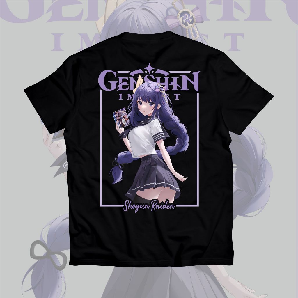 Jual Kaos RAIDEN SHOGUN GENSHIN IMPACT 003 | Baju Anime Jepang | T ...