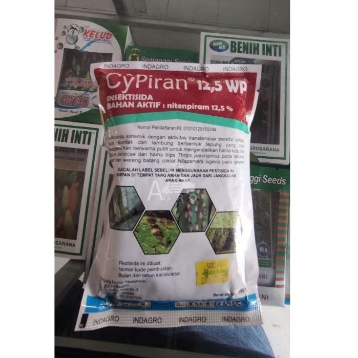 Jual insektisida racun wereng dan kutu CYPIRAN 12,5WP 100GRAM ...