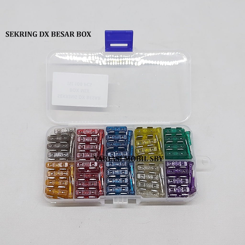 Jual (100 PCS)FUSE DX BESAR 5A 7,5A 10A 15A 20A 25A 30A 35A SEKRING ...