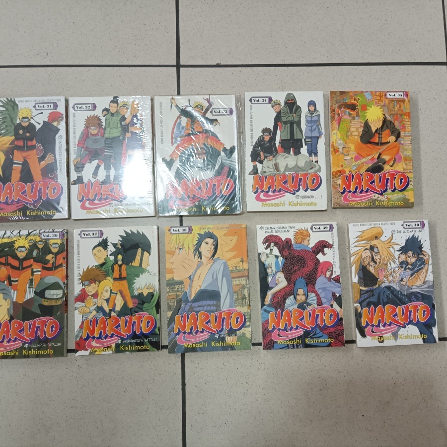 Jual Buku Komik Bekas Naruto Komik Naruto 31-40 | Shopee Indonesia