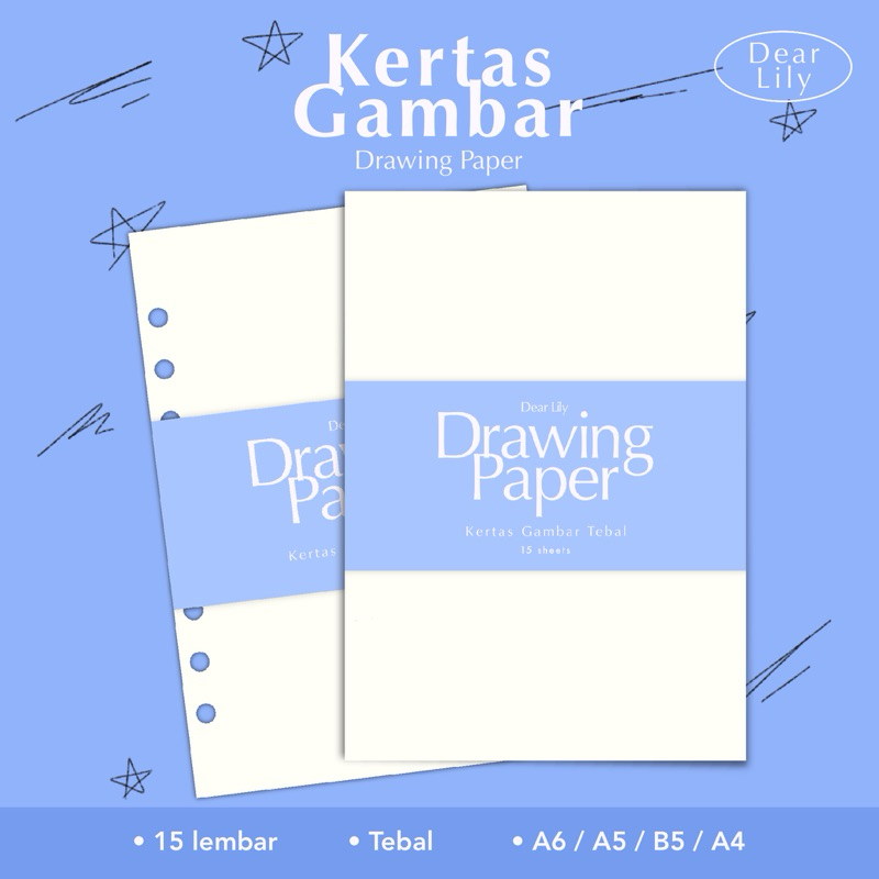 Jual Dear Lily - Kertas Gambar Tebal - Drawing Paper Tebal / Isi Binder ...