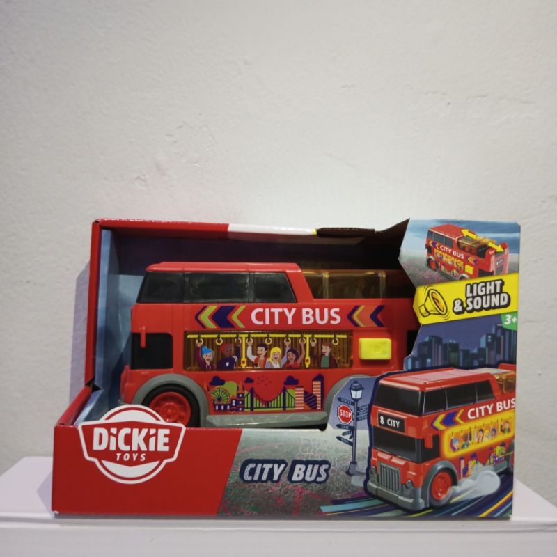 Jual Dickie Toys ,Miniatur City Bus with Light & Sound | Shopee Indonesia