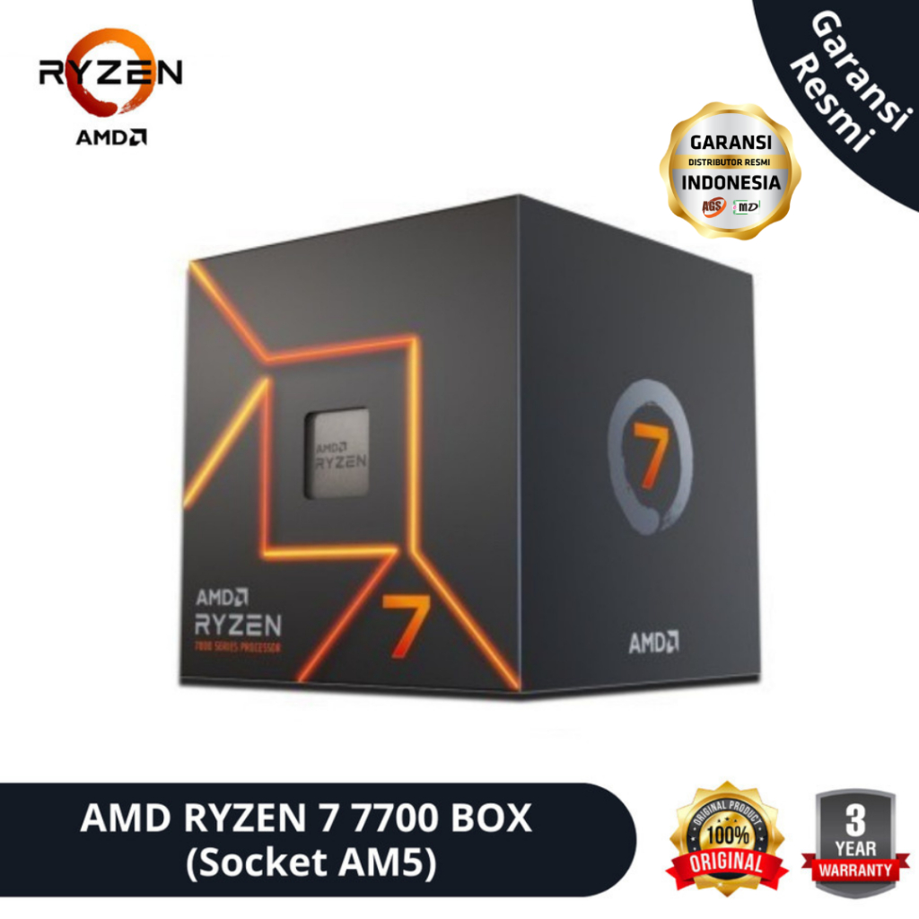 Jual AMD RYZEN 7 7700 BOX Gaming Processor (Socket AM5) | Shopee Indonesia