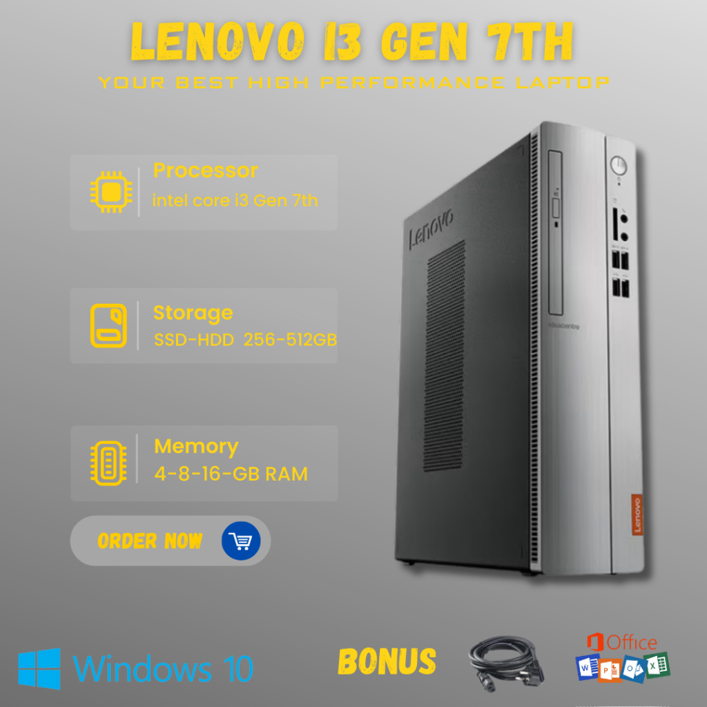 Jual Lenovo Ideacentre core i3 Gen 7th | Shopee Indonesia