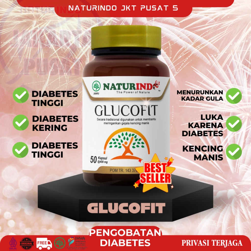 Jual Naturindo Glucofit Herbal Obat Jamu Diabetes Kering Menurunkan ...