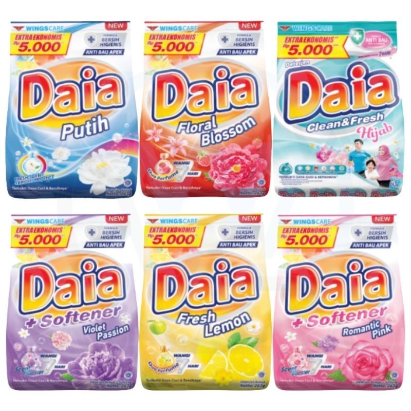 Jual Daia Deterjen Bubuk 245gr [Eceran Rp5.000] | Shopee Indonesia