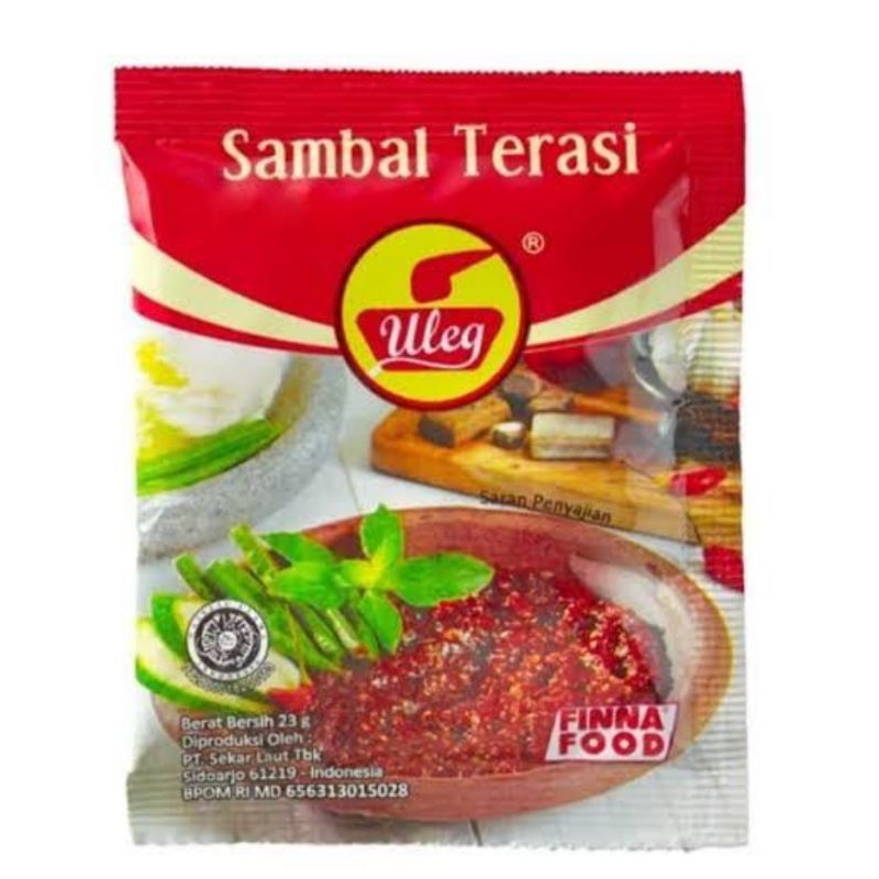 Jual SAMBAL ULEG FINNA 20gr x 10 / SAMBEL TERASI FINNA Renteng / SAMBAL ...