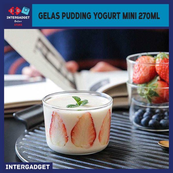 Jual Gelas Pudding Yogurt Mini Serving Heat Resistant 270ml | Shopee ...