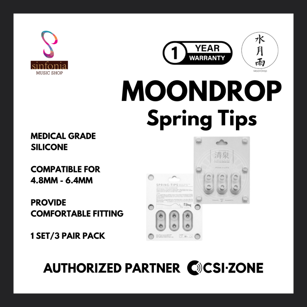 Jual Moondrop Spring Tips Silicone Eartips Replacement | Shopee Indonesia