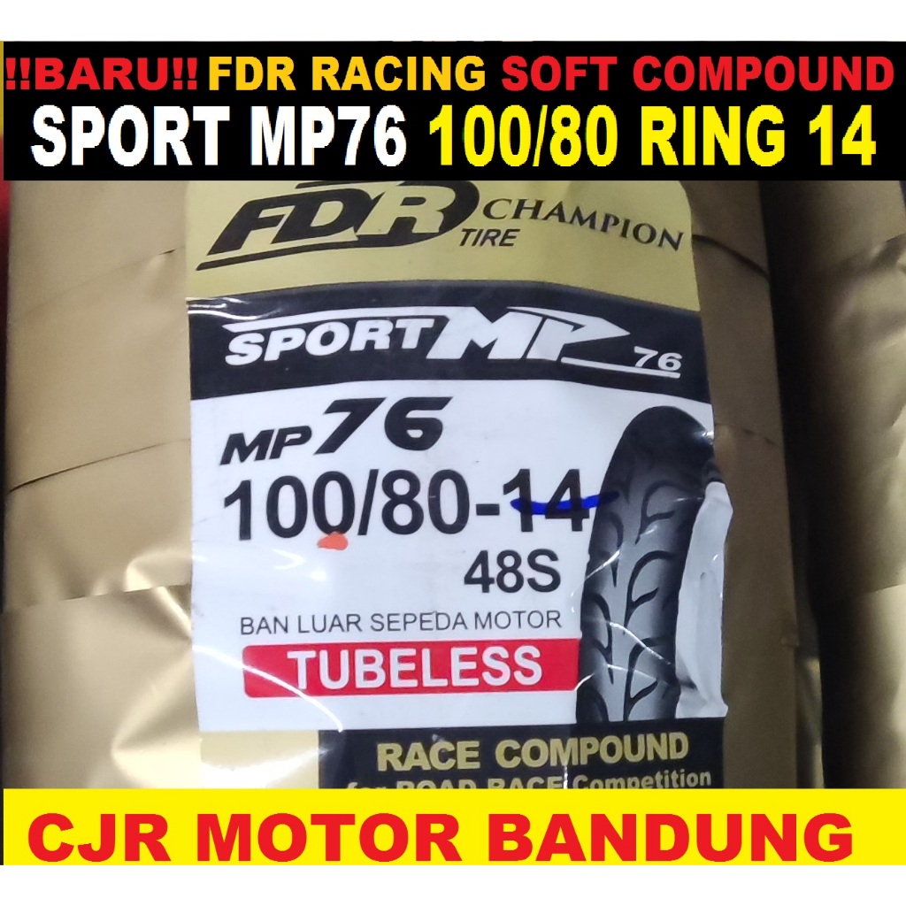Jual FDR Sport MP76 100/80 Ring 14 Ban Balap Racing soft compound MP 76 ...