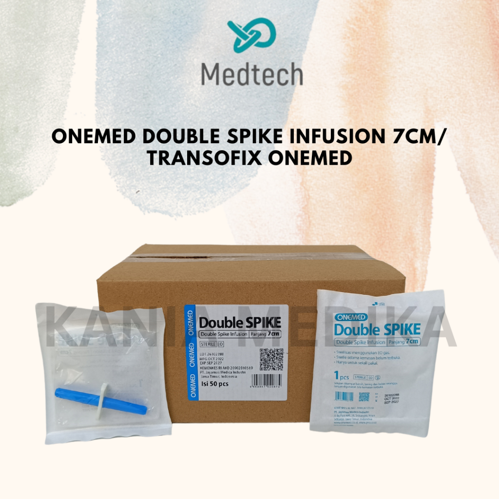 Jual Onemed Double Spike Infusion 7cm Transofix Onemed | Shopee Indonesia