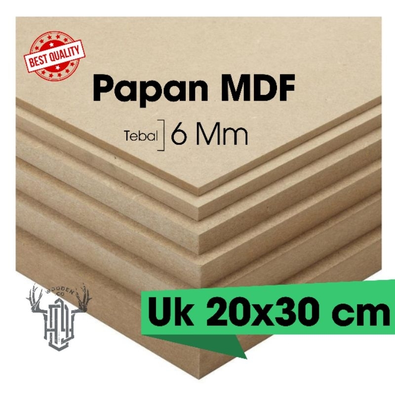 Jual Papan MDF 6mm UK 20x30 cm | Shopee Indonesia