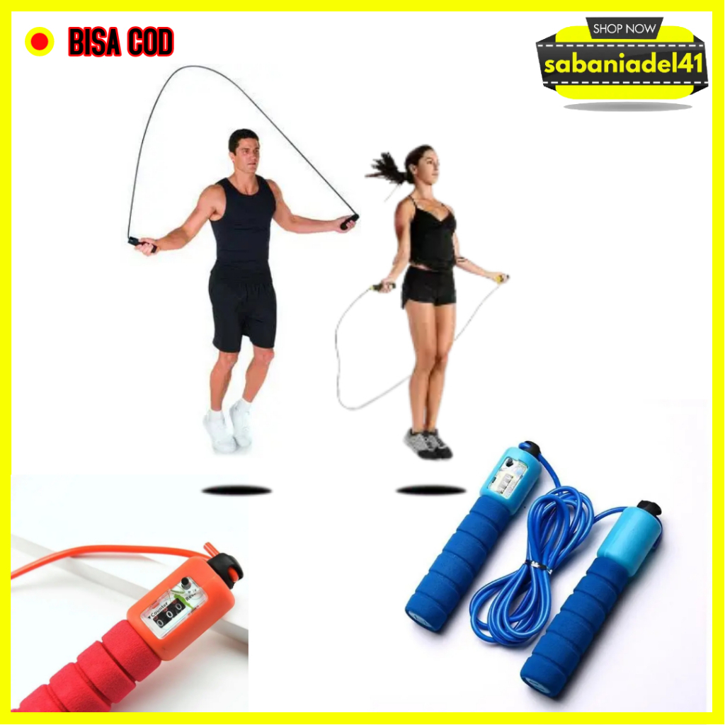 Jual Skipping rope Digital Counter lompat tali alat olahraga skipping ...