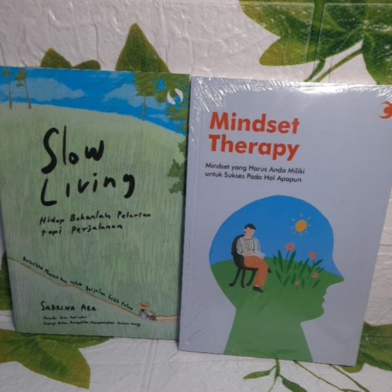 Jual paket 2 buku Mindset therapy & Slow living | Shopee Indonesia