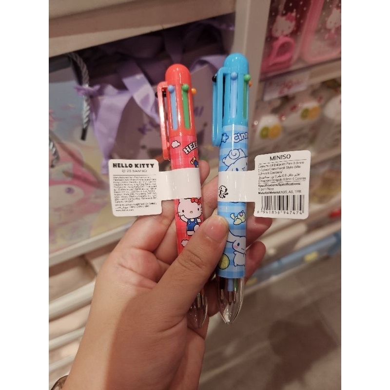 Jual MINISO SANRIO BOLPOIN PULPEN PEN HELLO KITTY CINNAMOROLL BISA ...