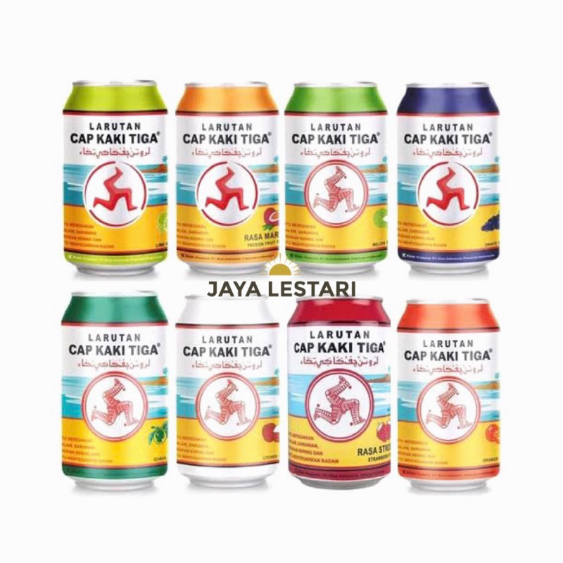 Jual Larutan Cap Kaki Tiga Kaleng (6 Varian Rasa) (320ml) | Shopee Indonesia