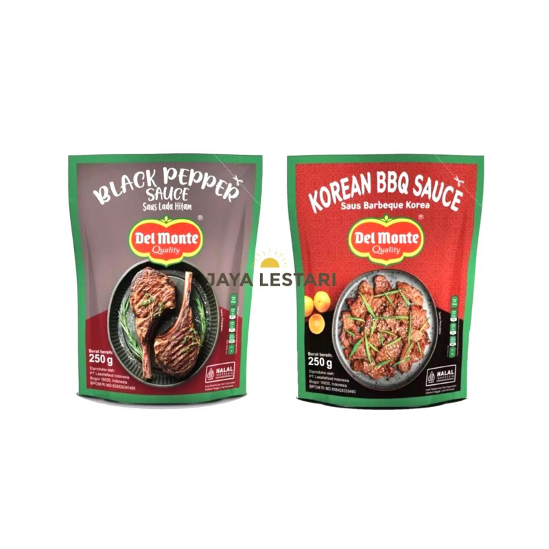 Jual Del Monte Saus (Lada Hitam, Barbeque Korea) (250g) | Shopee Indonesia
