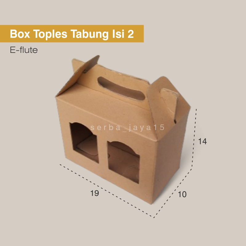 Jual Box Toples Tabung 800 gr Isi 2 uk 19x10x14/Box Kue kering/Dus ...