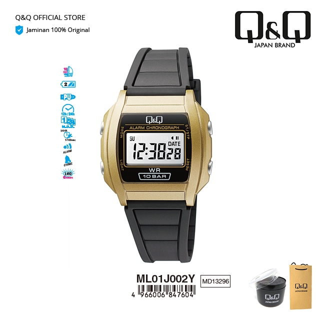 Jual Q&Q QnQ QQ Original Jam Tangan Pria Digital Karet - ML01 ML01J ...