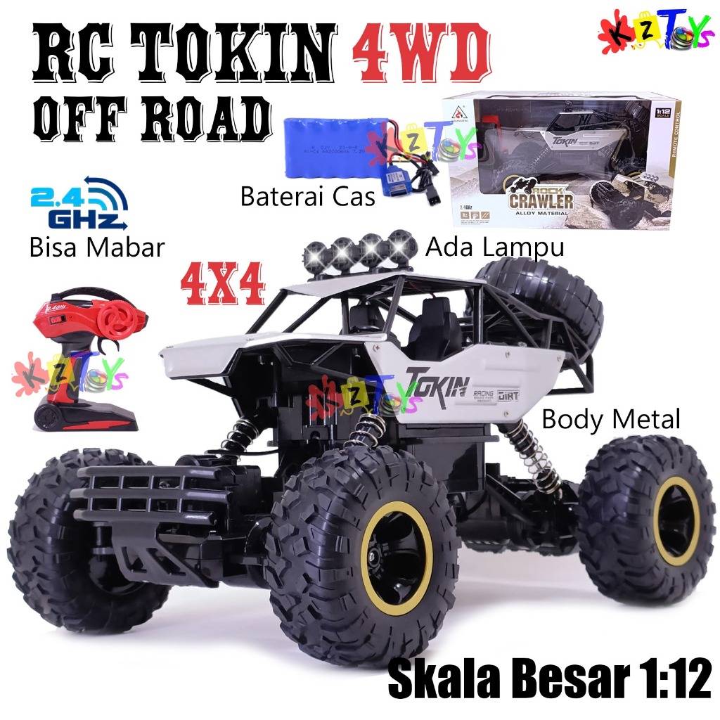 Jual RC ROCK CRAWLER RACING MAINAN MOBIL REMOT RC ROCK CRAWLER SKALA 1: ...