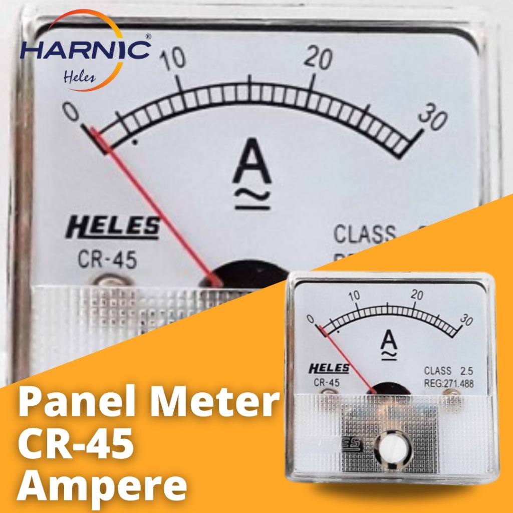 Jual Panel Meter HELES CR 45 Ampere 5A, 10A, 15A, 20A, 30A, 40A, 50A ...