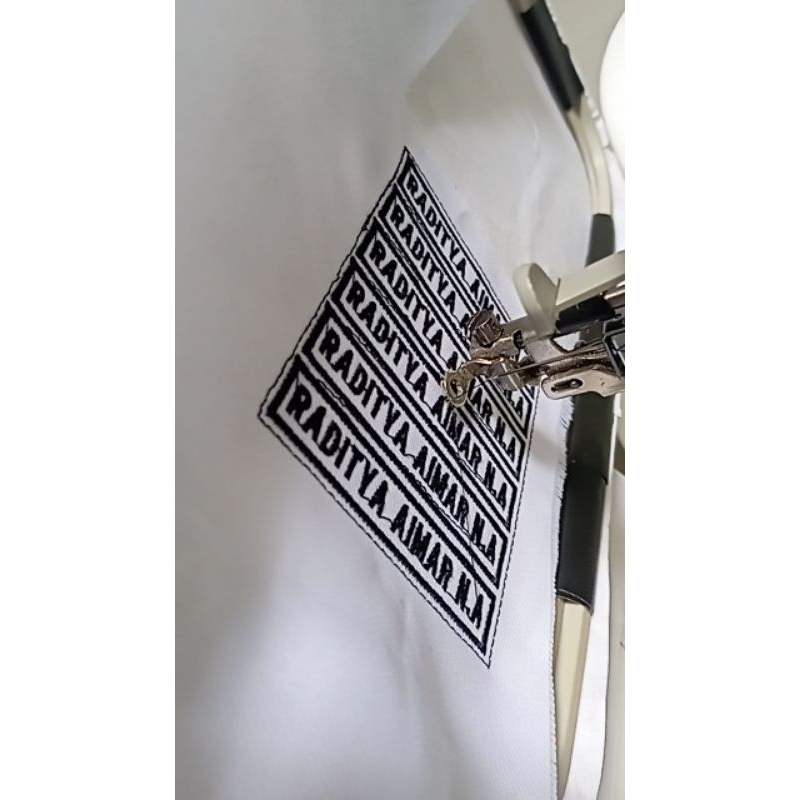 Jual BORDIR NAMA PANJANG, NAME TAG, SERAGAM SEKOLAH, NAMA DADA SISWA (1 ...