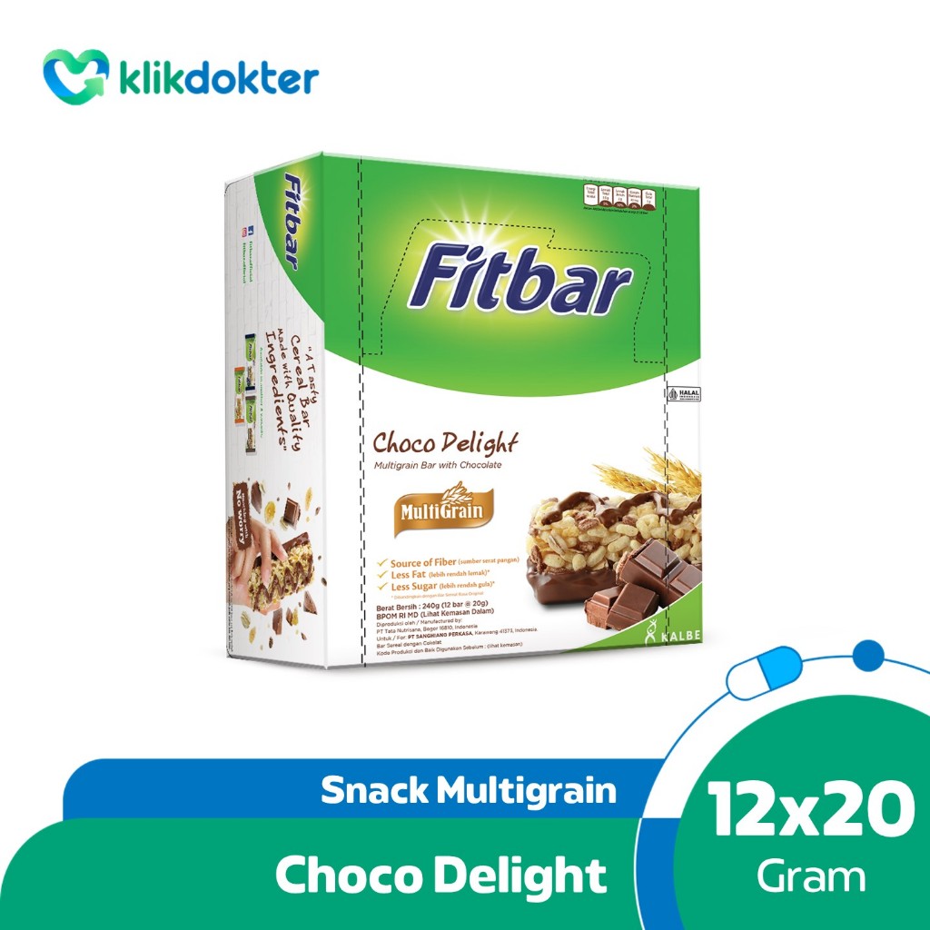 Jual Fitbar Choco Delight Multigrain 12x20gr | Shopee Indonesia