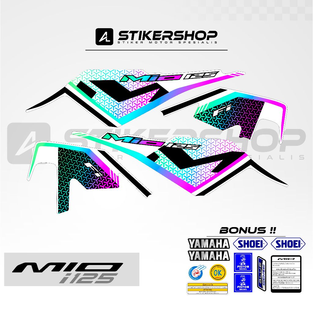 Jual STRIPING MIO i 125 - MIO M3 GRAFIS VARIASI COMBO COLOR 001 DASAR ...